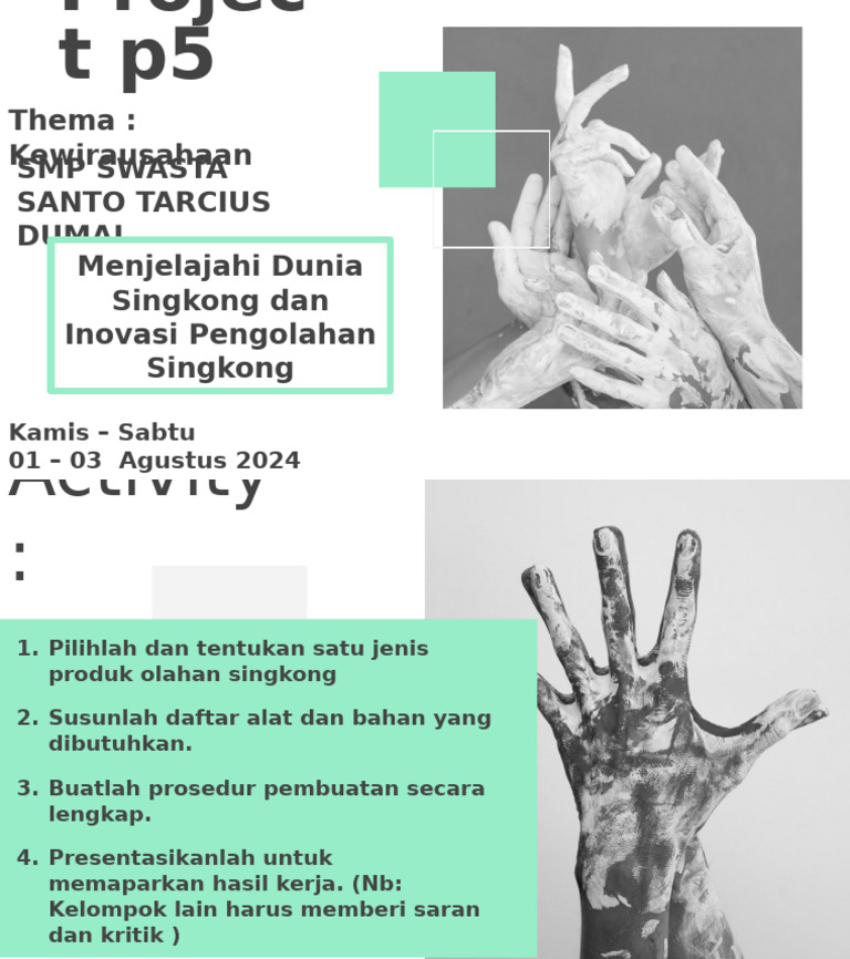 Inovasi Olahan Singkong SMP Santo Tarcius | PDF