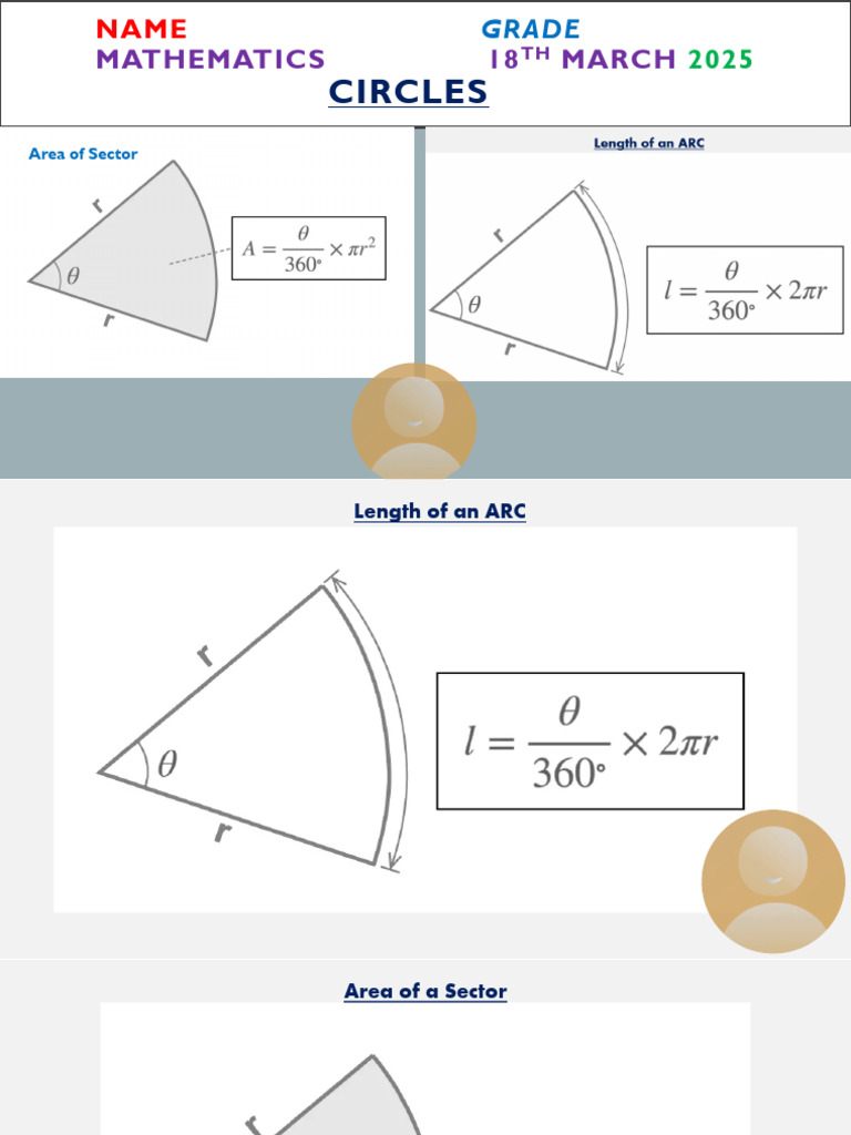 Area of Sector and Arc Length | PDF