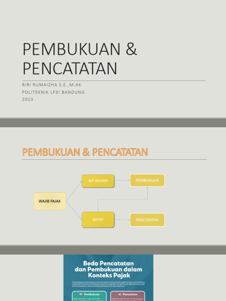 Pembukuan Dan Pencatatan - 2023 | PDF