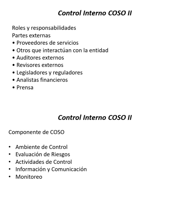 4 Control Interno COSO II | PDF