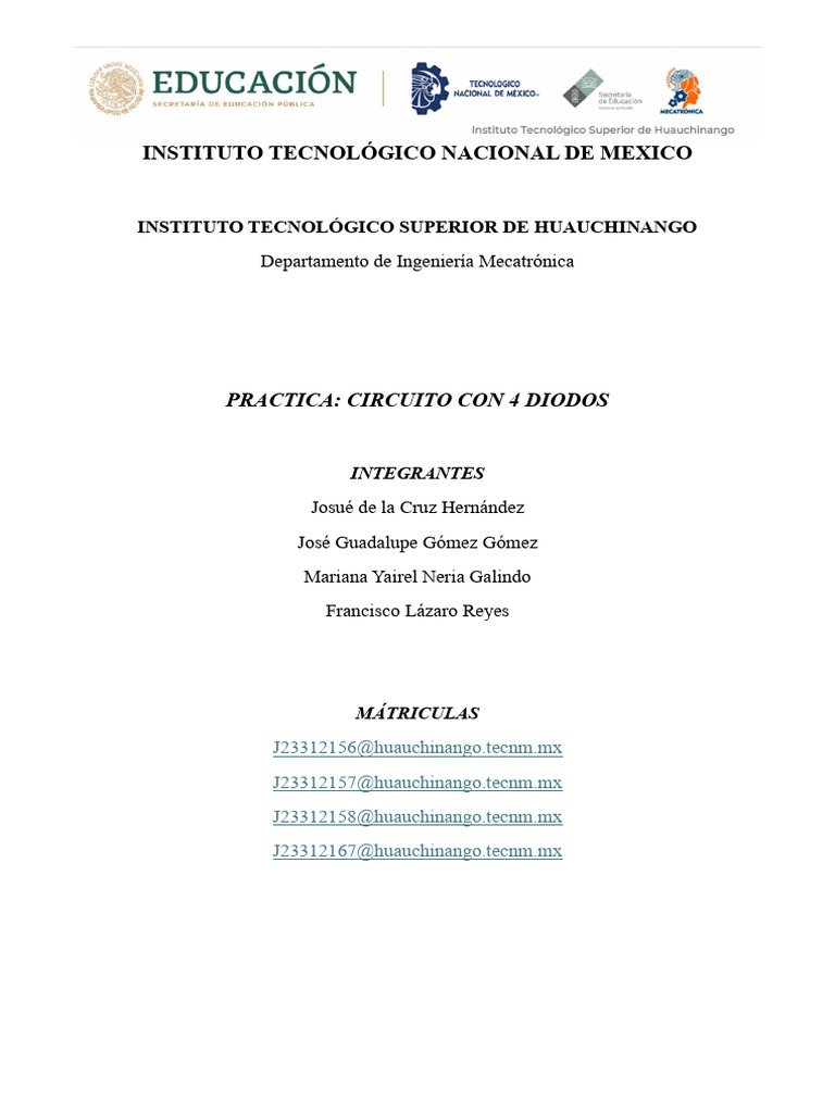 Circuito Práctico con 4 Diodos 4007 | PDF | Diodo | Semiconductores