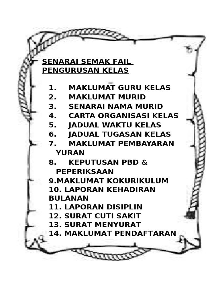 Divider Fail Pengurusan Kelas-1 | PDF