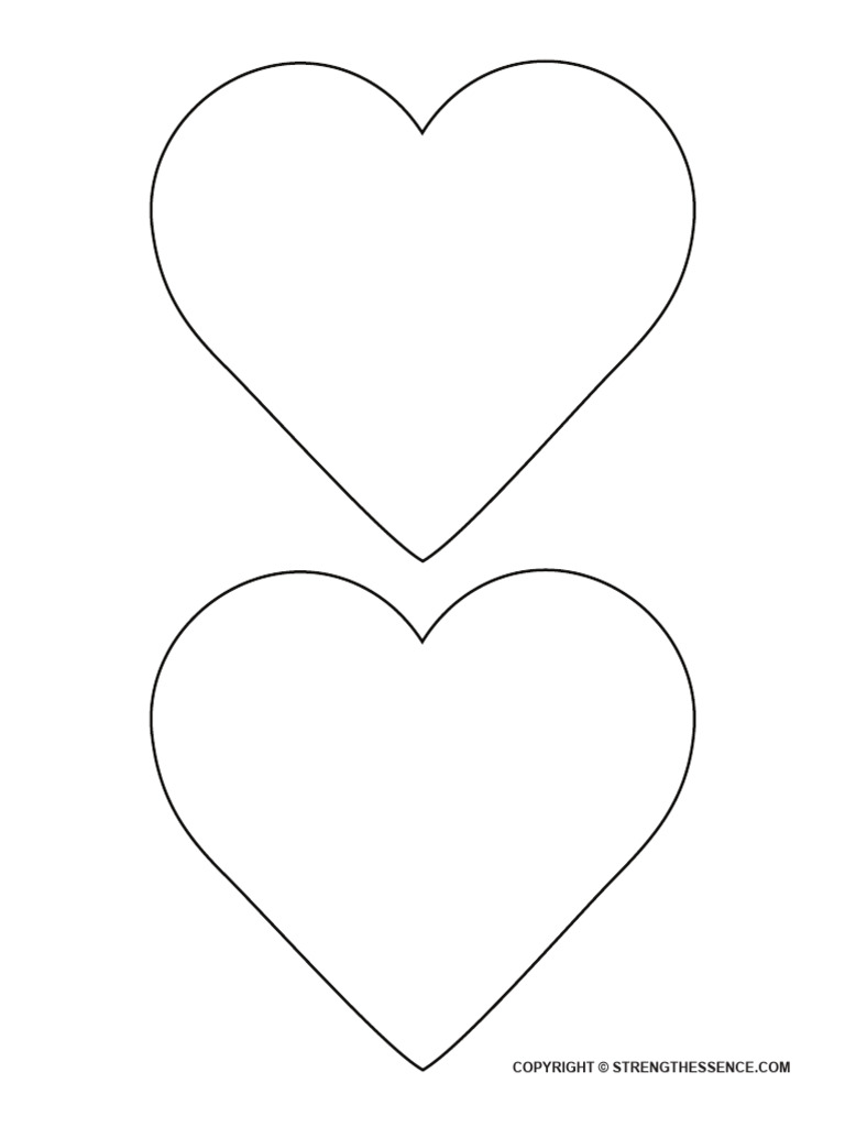 Two Big Heart Stencils | PDF