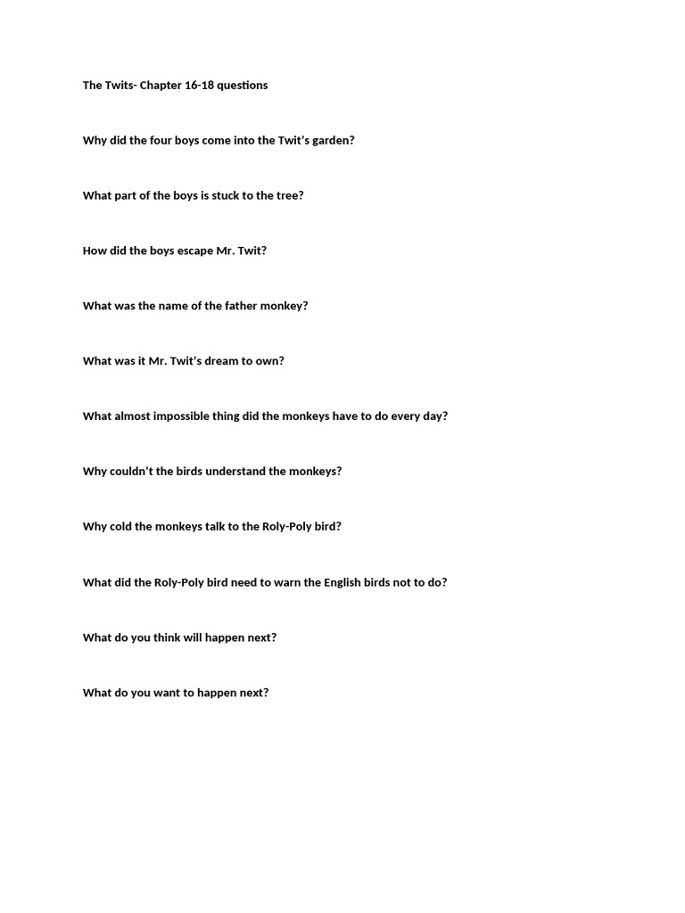 Chapter 16-18 Questions | PDF