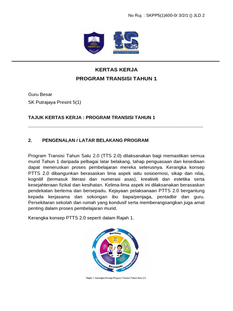 KERTAS KERJA PROGRAM TRANSISI 2025 (3) | PDF