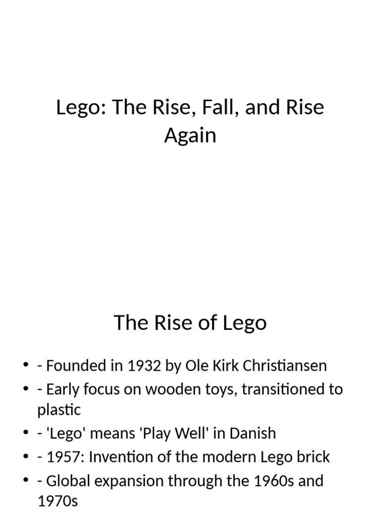 Lego Rise Fall Rise Presentation | PDF