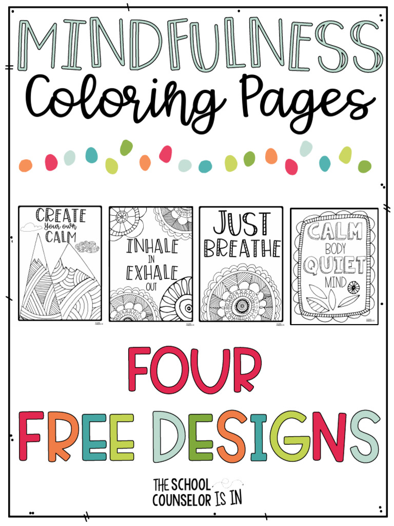 Free Mindfulness Coloring Pages | PDF