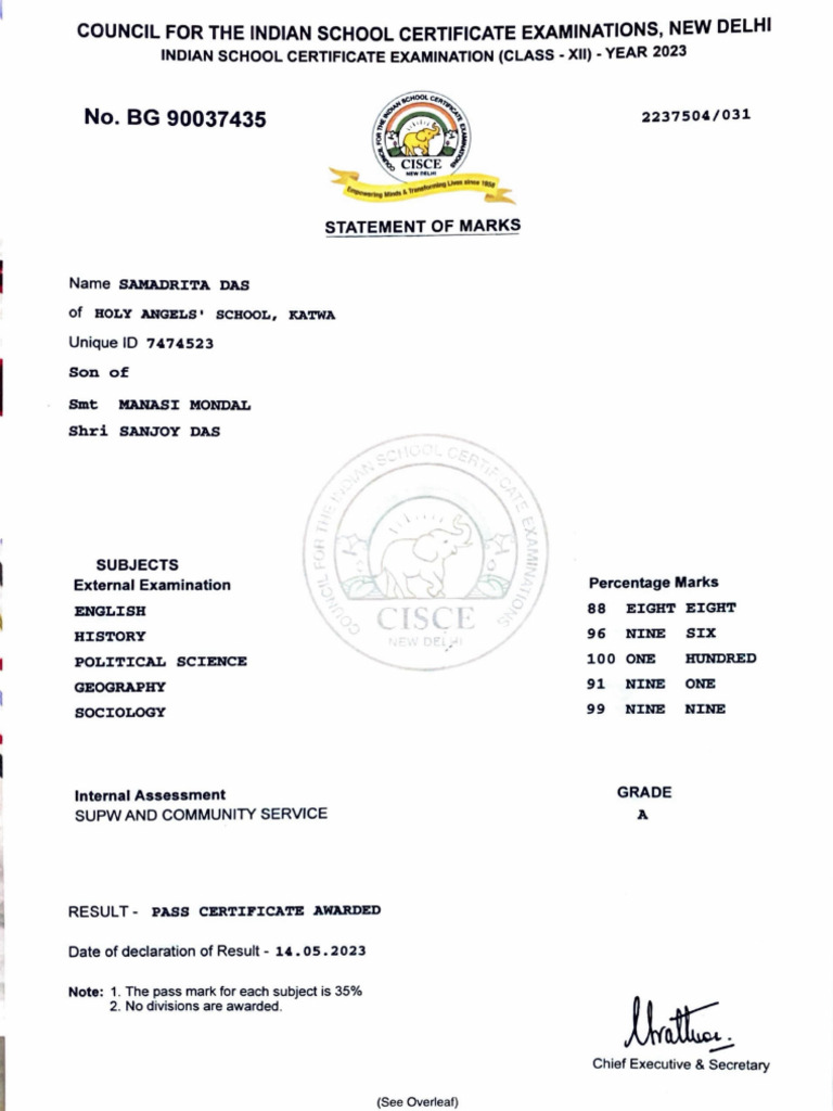 HS Certificates | PDF