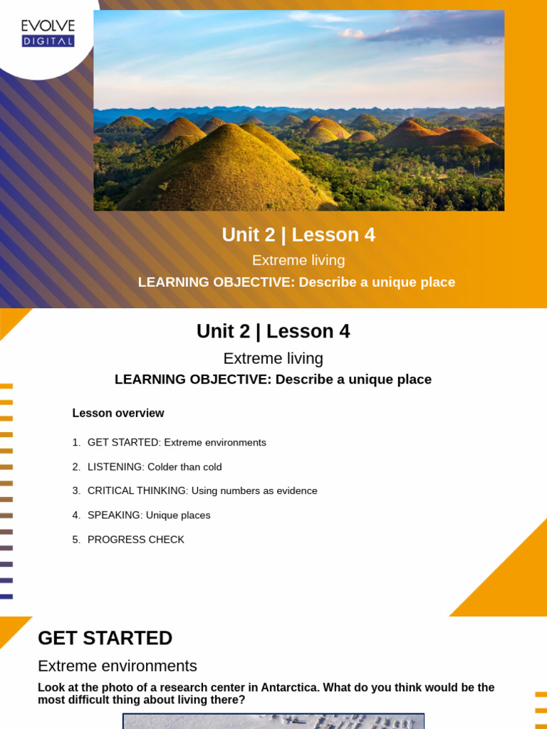 EVOLVE 5 UNIT 2 LESSON 4 PPT | PDF | Antarctica | Earth Sciences