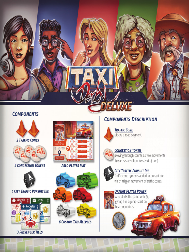 Taxi Derby Deluxe Rulebook r7 | PDF | Transportation Engineering ...