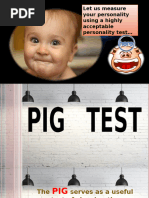 Pig Personality Test Instructions | PDF | Cognition | Social Psychology