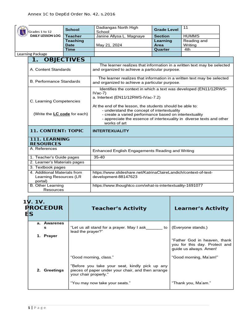 DLP-INTERTEXTUALITY | PDF | Intertextuality