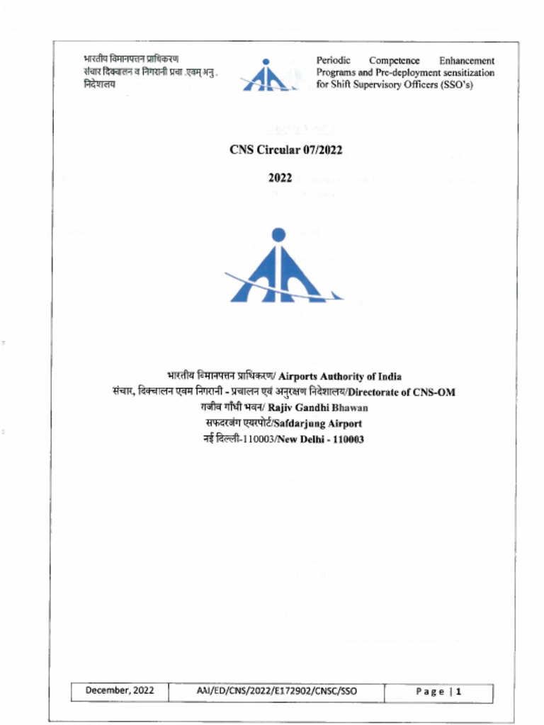 7 CNS Circular 07 2022 | PDF