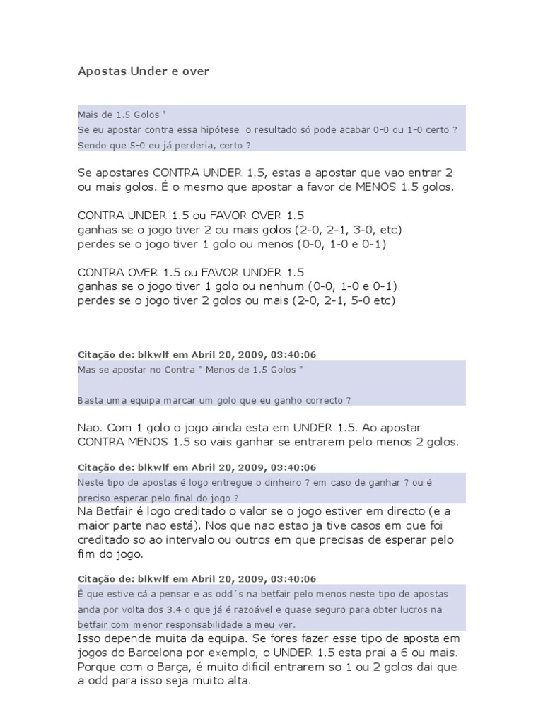 Apostas Under E Over Pdf Esportes🍼 Descubra A Emoção Do Jogo Com Frases Curtas Para Instagram