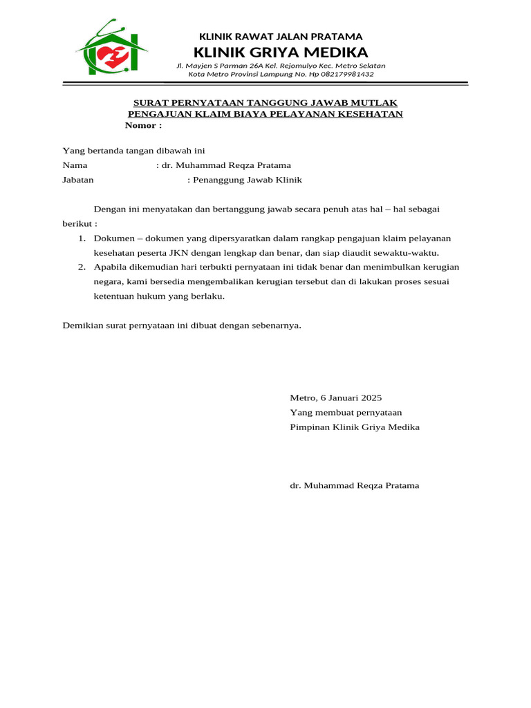 Pernyataan Mutlak Prolanis | PDF