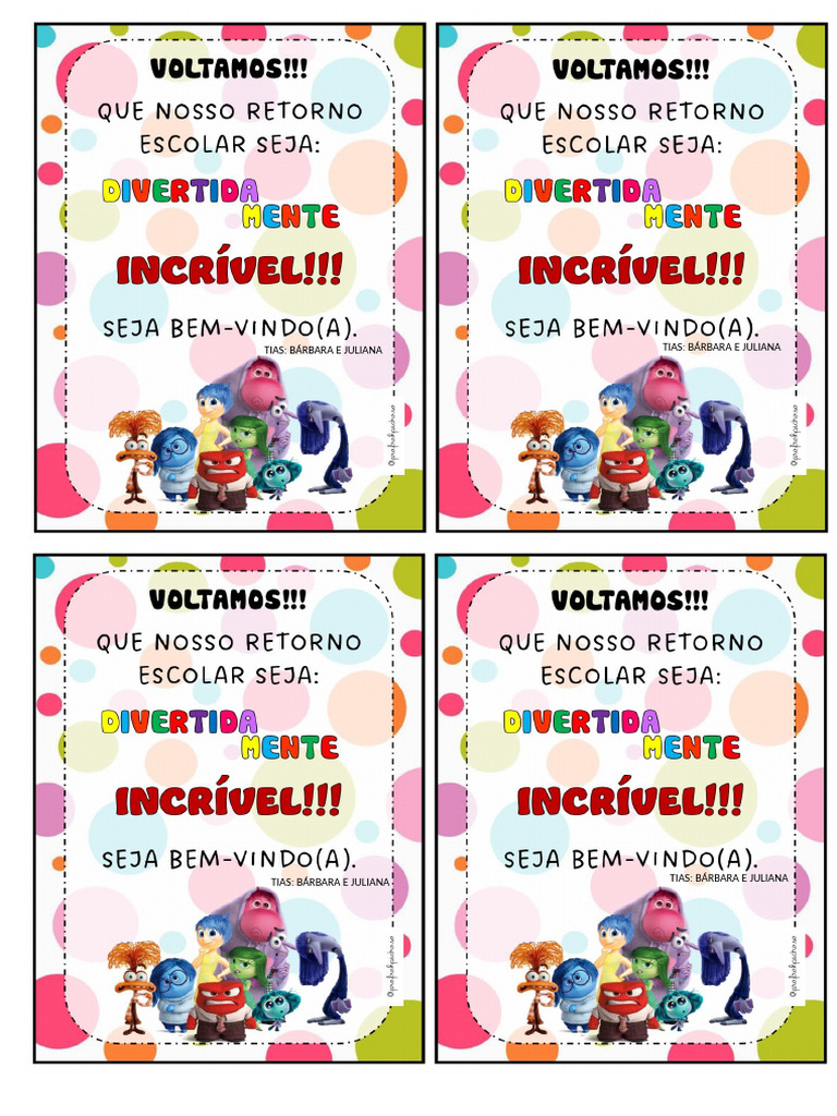 CARTÃO DIVERTIDAMENTE | PDF