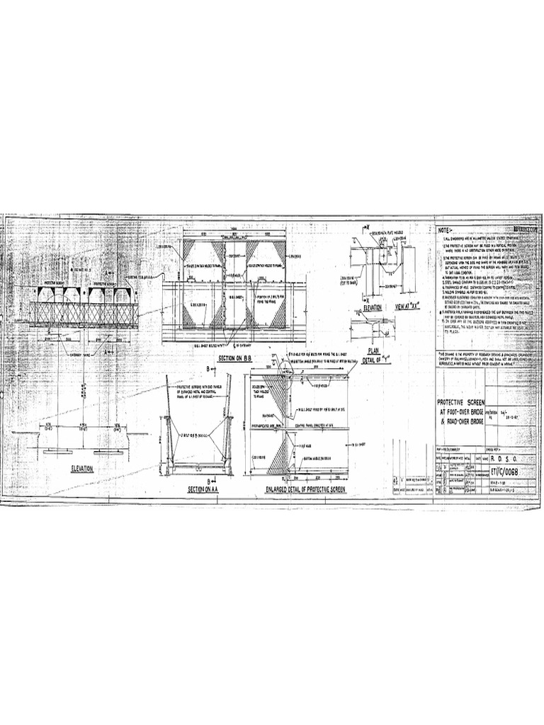 RDSO Protective Screen Drawing C0068 | PDF