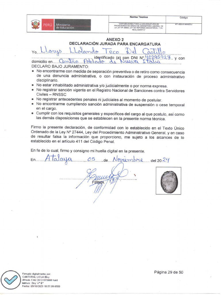 Anexo 2 - Encargatura | PDF