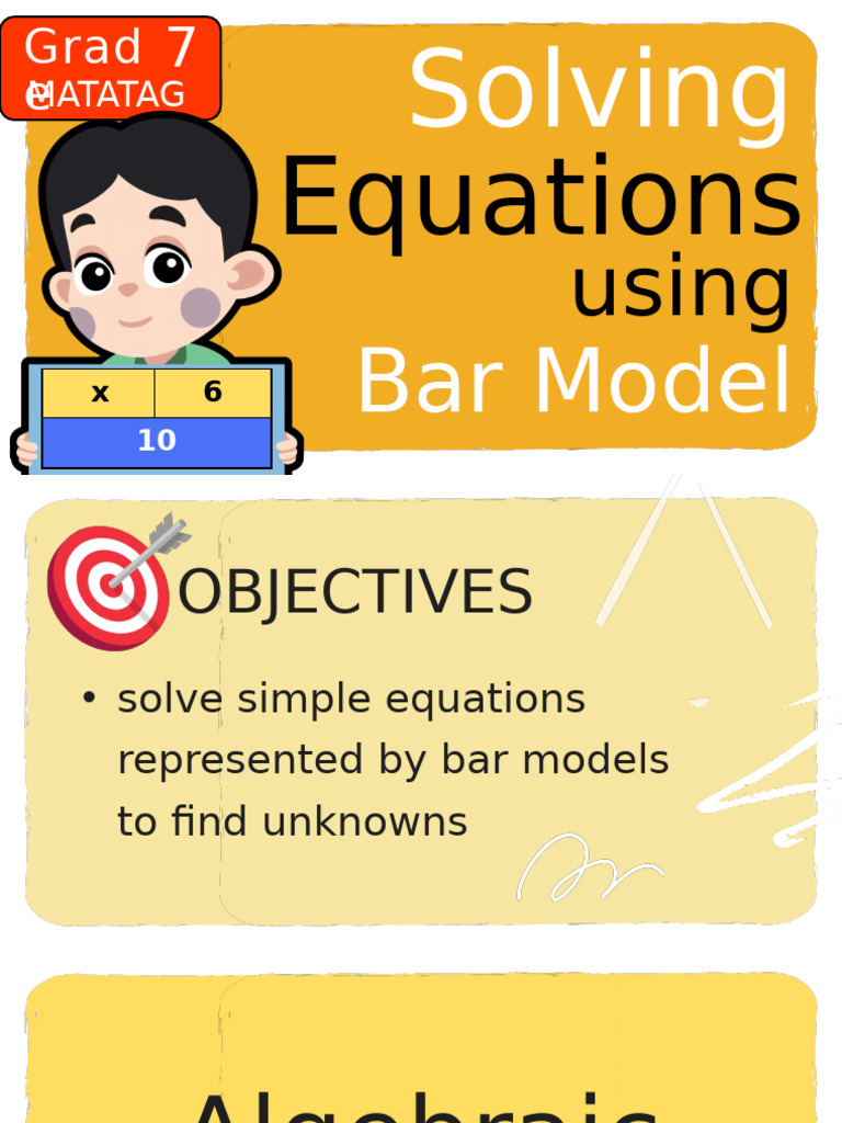5 Solving Simple Equations Using Bar Model | PDF | Equations ... 5 Solving Simple Equations Using Bar Model | PDF | Equations ...