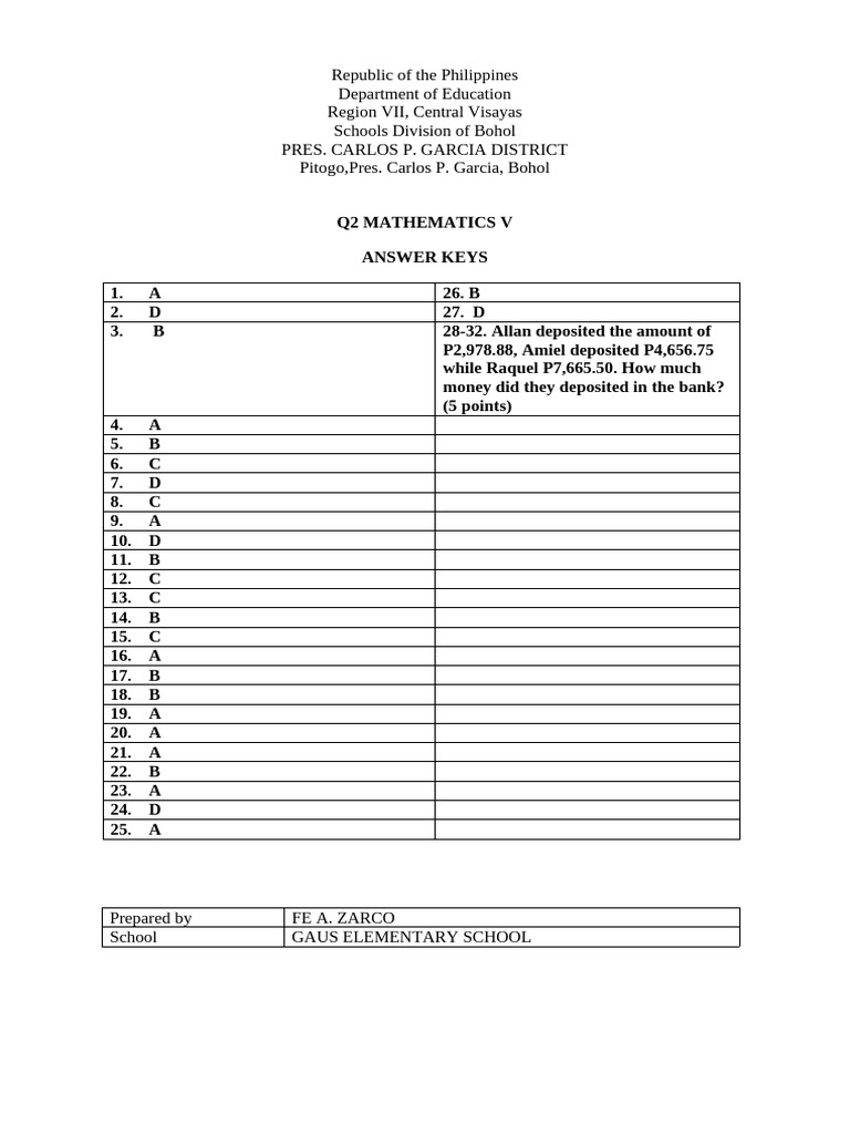 New Mathematics Key To Correction Final | PDF