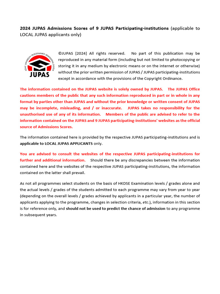 Af 2024 JUPAS-1 | PDF | Engineering