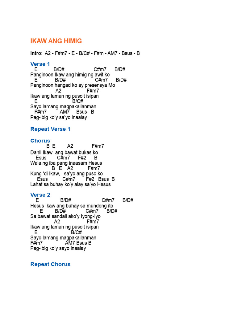 Ikaw Ang Himig1 | PDF