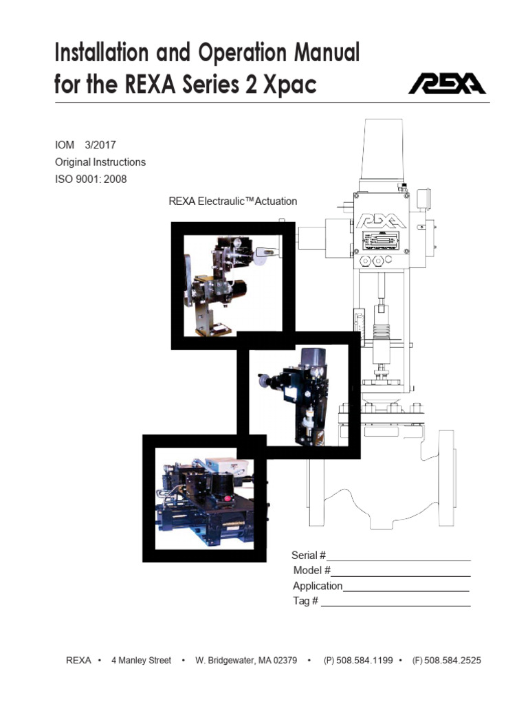 REXA IOM X2 - Updated 7 31 2024 | PDF | Actuator | Switch