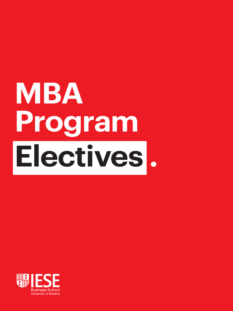 Electives_MBA_2024 | PDF | Corporate Finance | Venture Capital