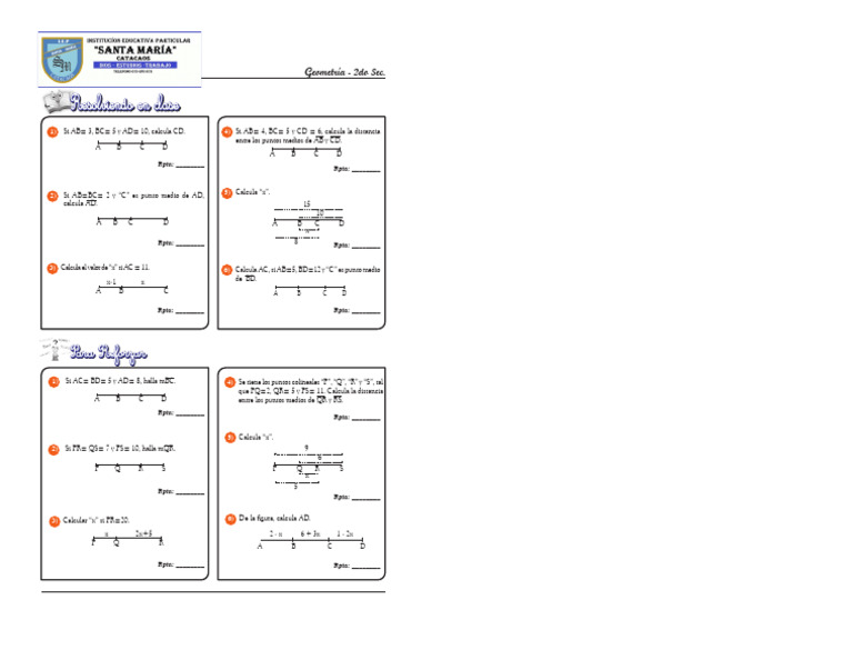 Geom 2 S Op Con Segmentos | PDF | Geometría