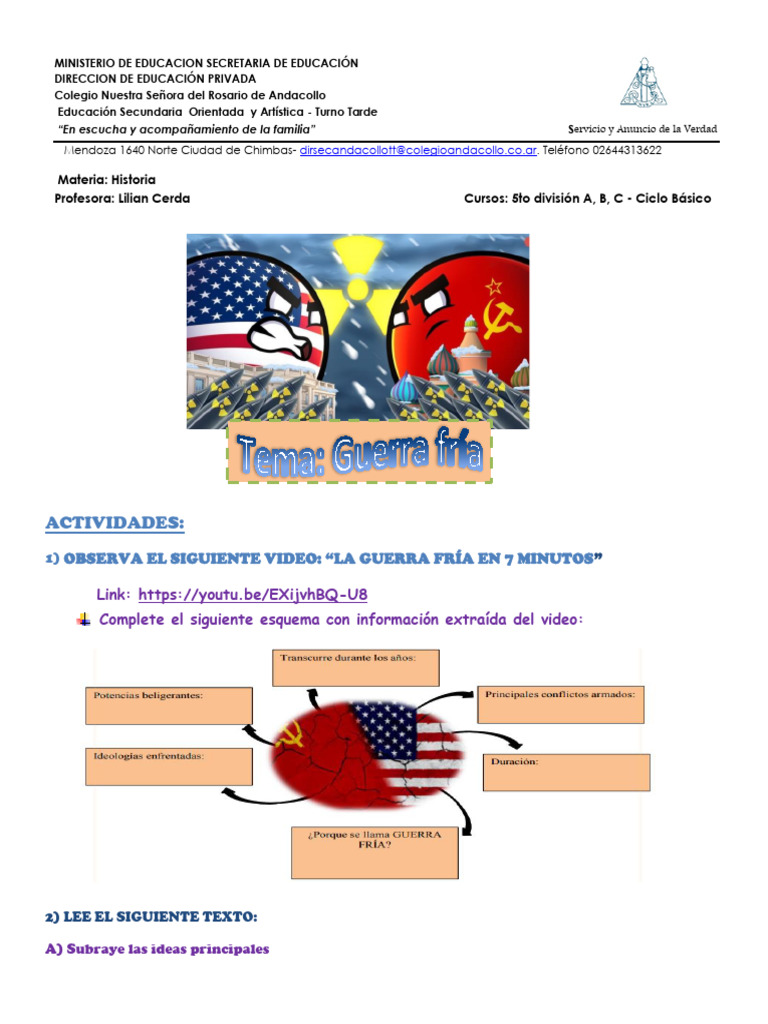 Características de la Guerra Fría | PDF | Guerra Fría | Unión Soviética