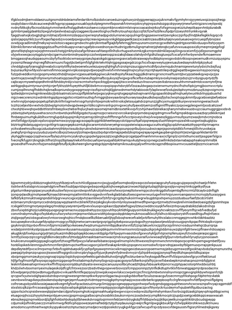 Random Character String Analysis | PDF
