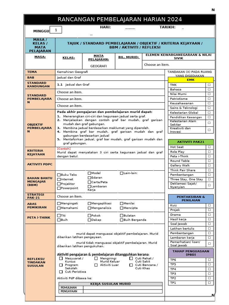e-RPH GEOGRAFI Ting 3 - BAB 1 | PDF