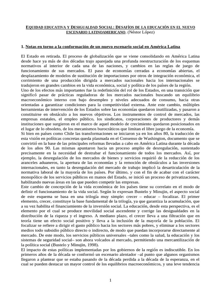 Eje IV Lo Social y Lo Educativo | PDF | Pobreza | Pobreza e indigencia