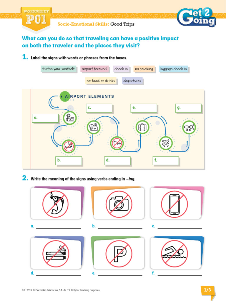 GG2 P01 Socio Emotional Worksheet | PDF