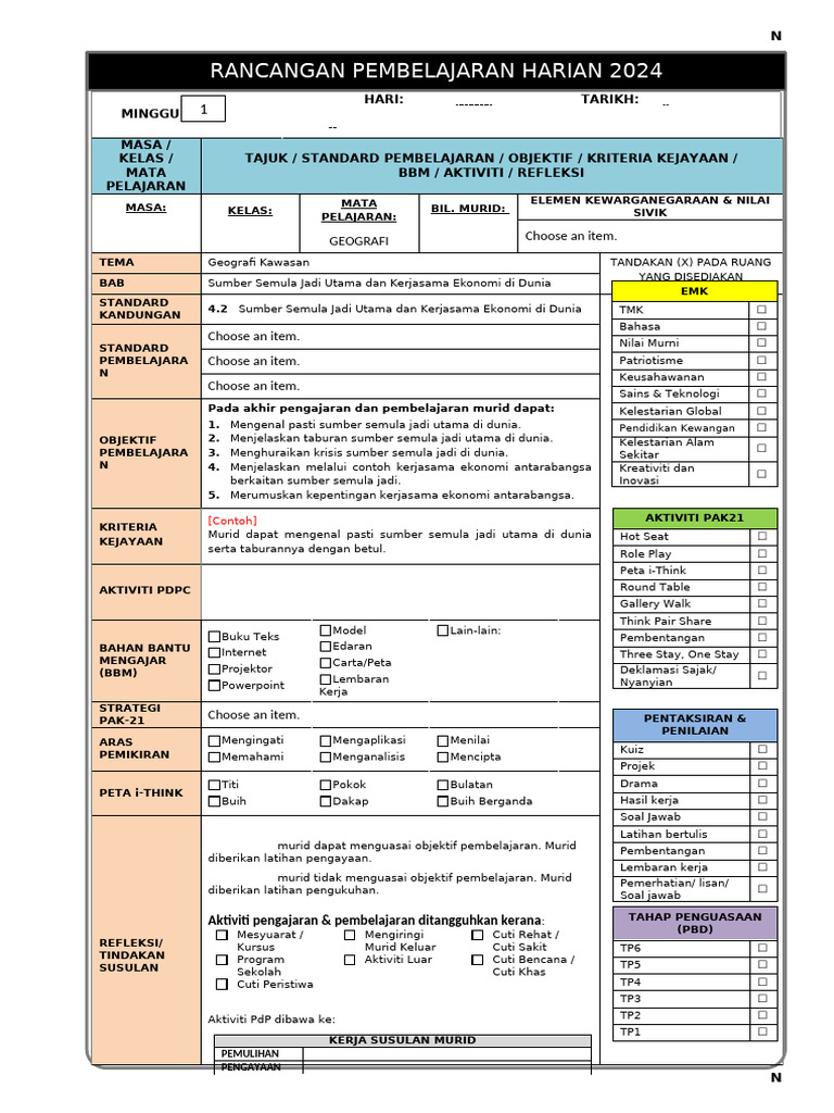 e-RPH GEOGRAFI Ting 3 - BAB 9 | PDF