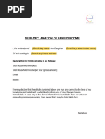 Self-Declaration Form Template | PDF