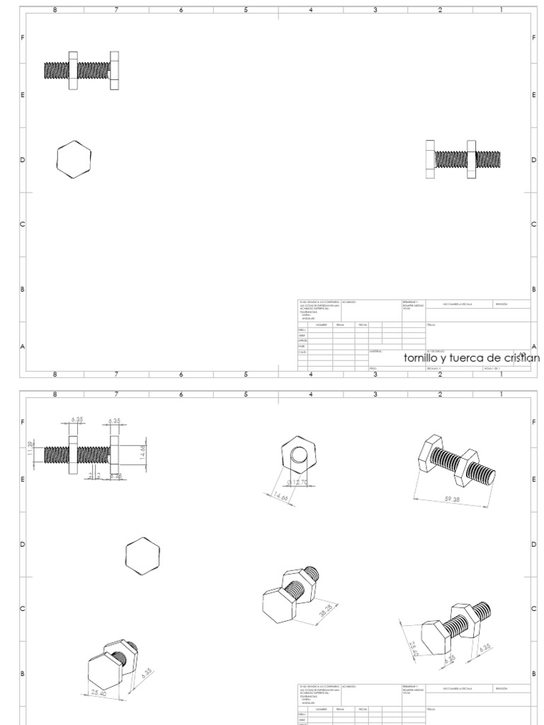 Tornillo y Tuerca de Cristian | PDF | Metalurgia
