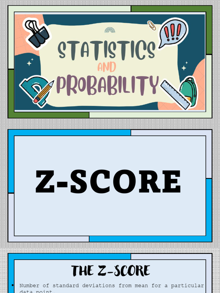 Q4 3 Z Score Computing Percentile | PDF | Standard Score | Mean