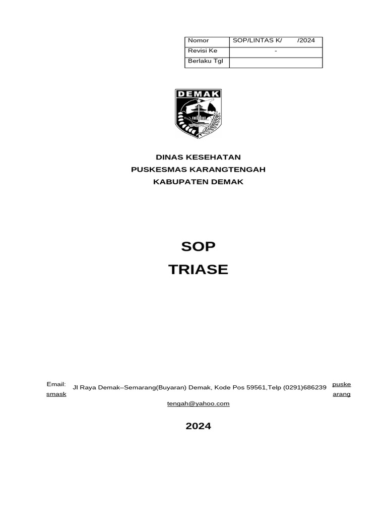 SOP TRIASE | PDF
