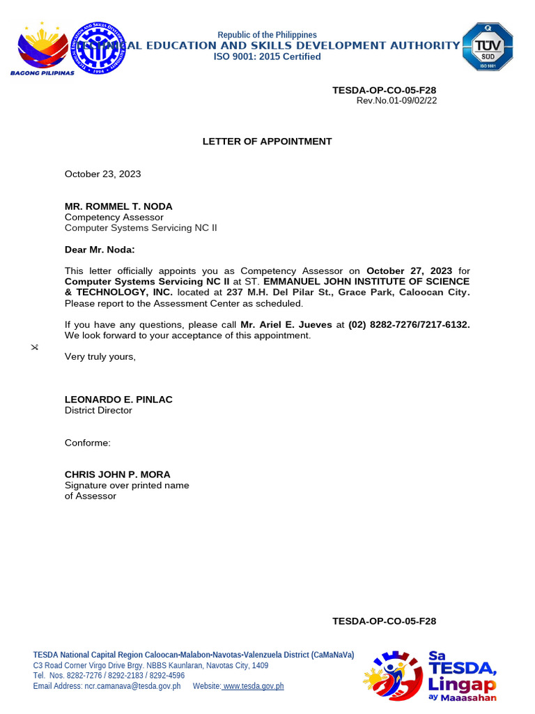 Appointment-for-TESDA-Rep | PDF