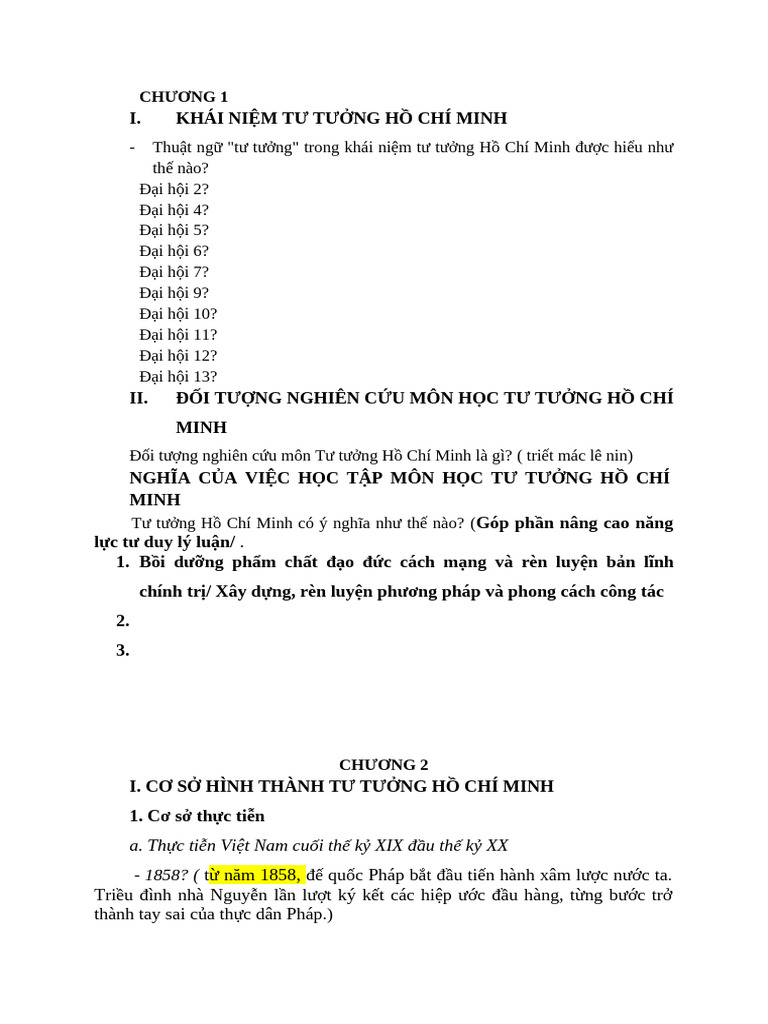 Bài Ghi TT HCM | PDF