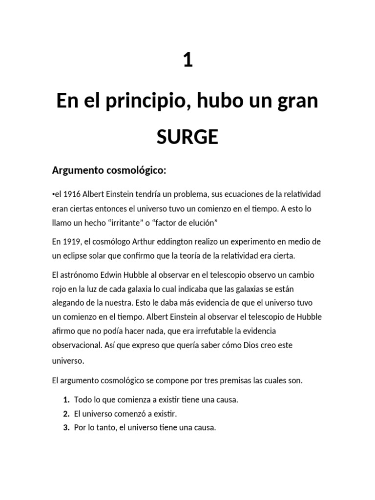 No Basta Mi Fe para Ser Ateo - Resumen | PDF | Universo | Big Bang