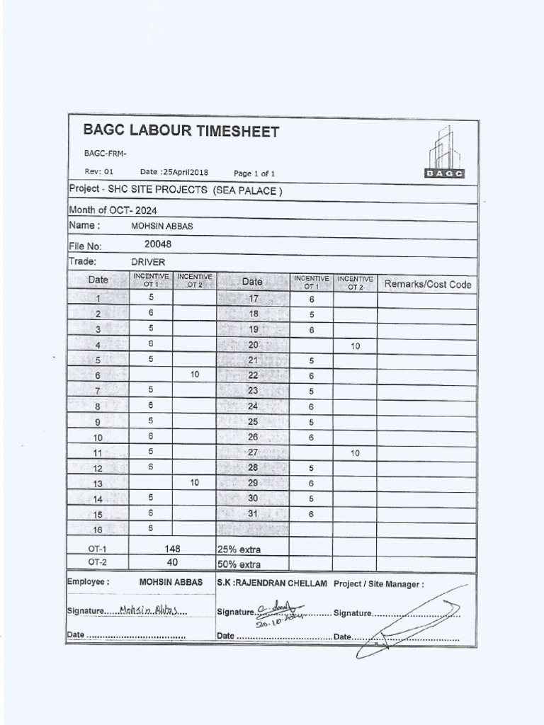 Time Sheet | PDF