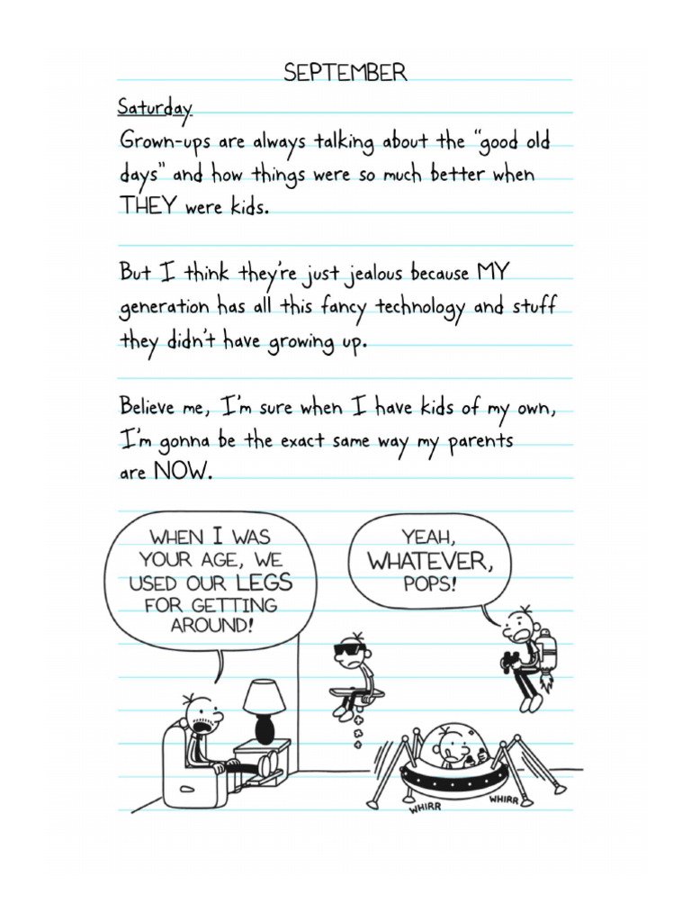 Diary of A Wimpy Kid - Old School Pages 7 - 21 | PDF