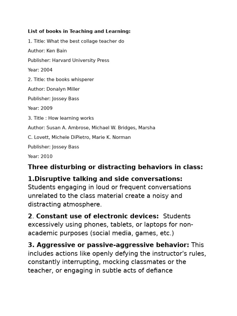 Essential Teaching Resources List | PDF