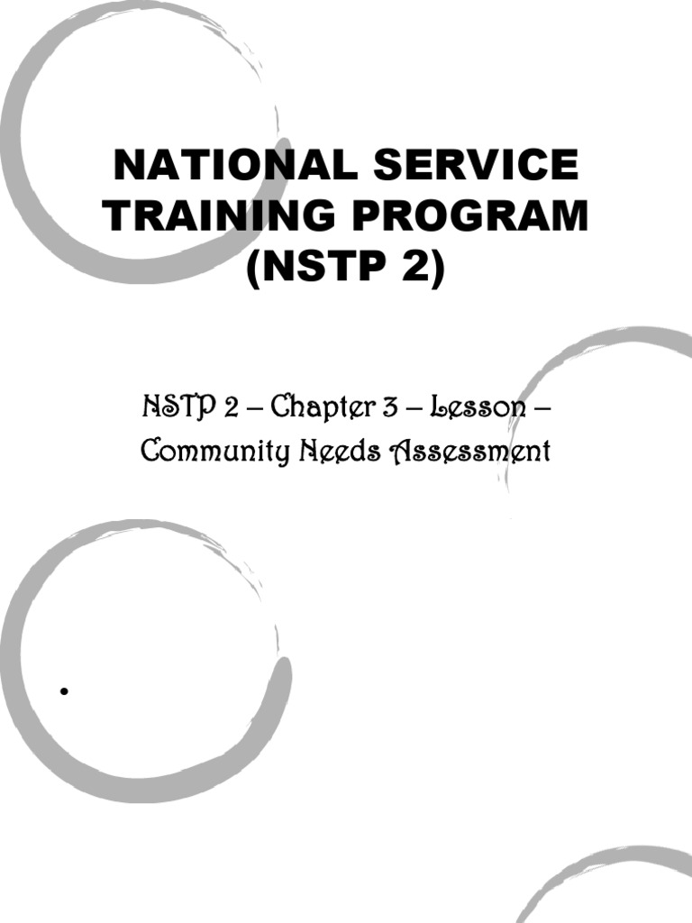 Community Needs Assessment in NSTP 2 | PDF | Goal