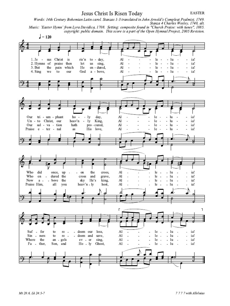 Jesus Christ Has Risen Today | PDF