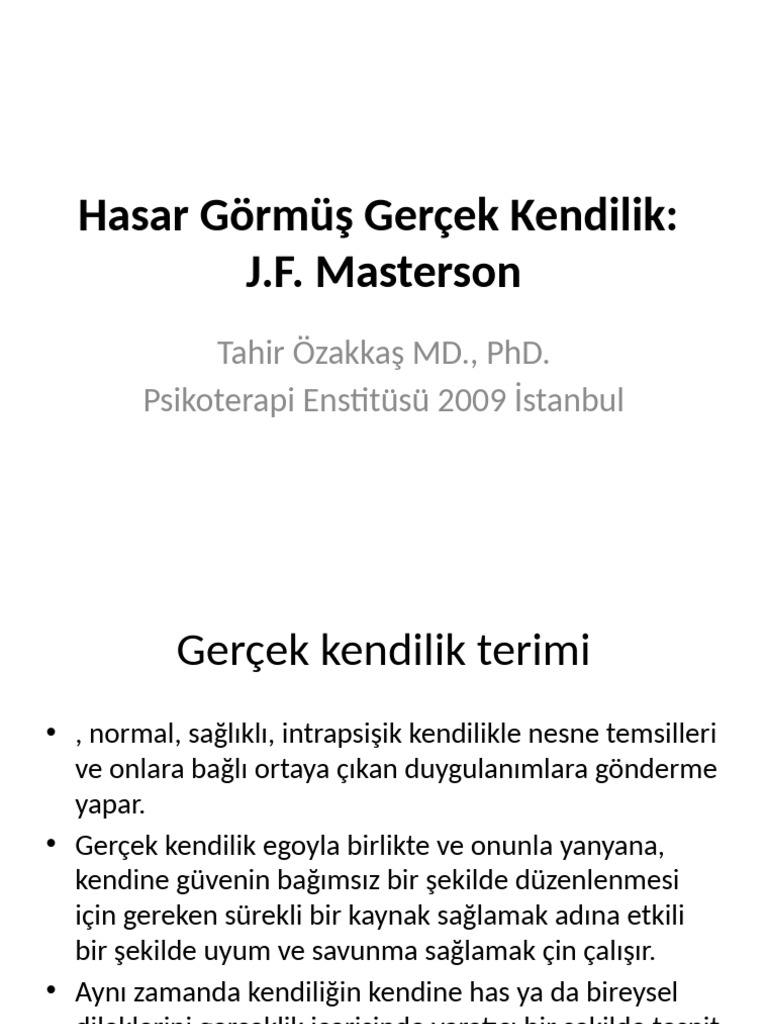 010.08.02 Gercek Kendilik JFM 1985 2.bolum | PDF