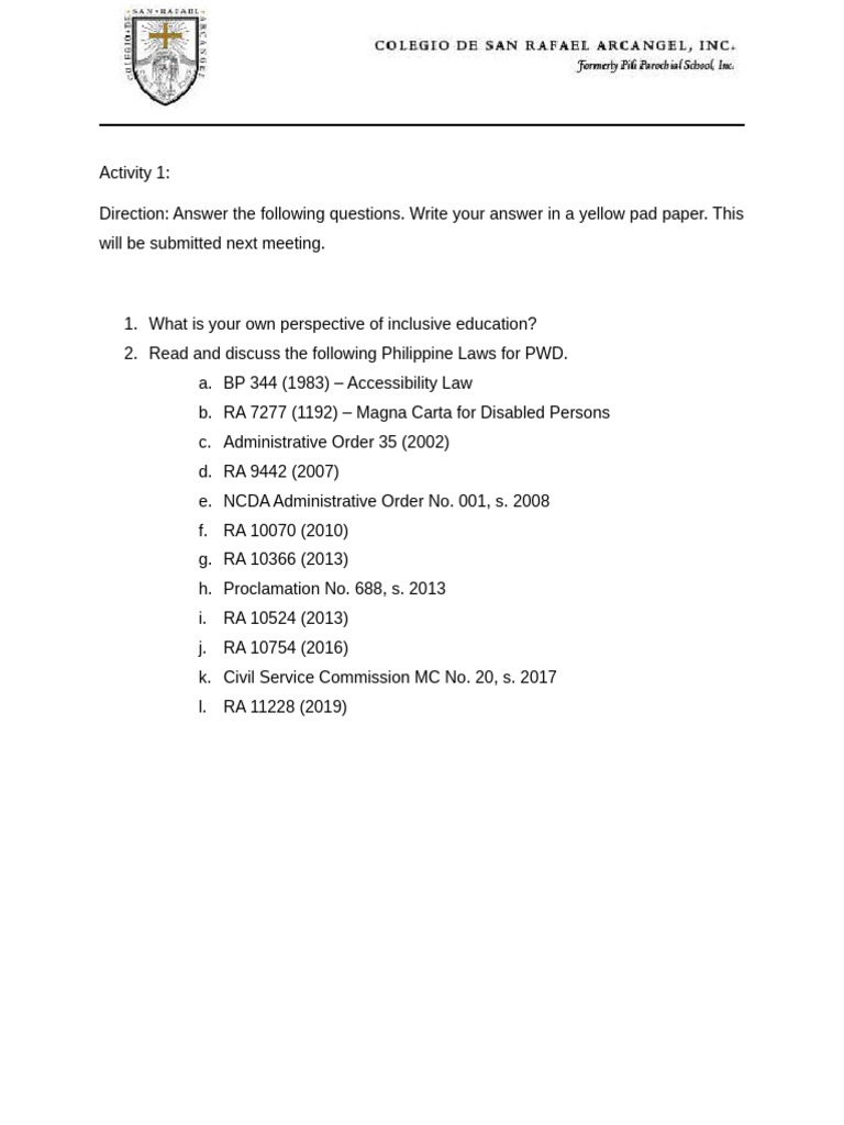 Activity 1 | PDF