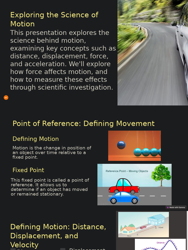 Exploring The Science of Motion | PDF | Force | Friction